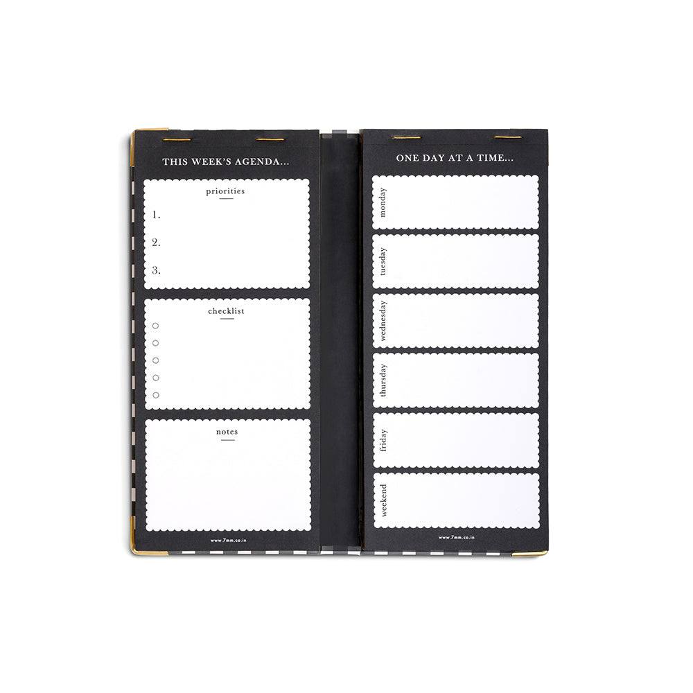 7mm Slim Weekly Planner - Checkmate | Modern Quests