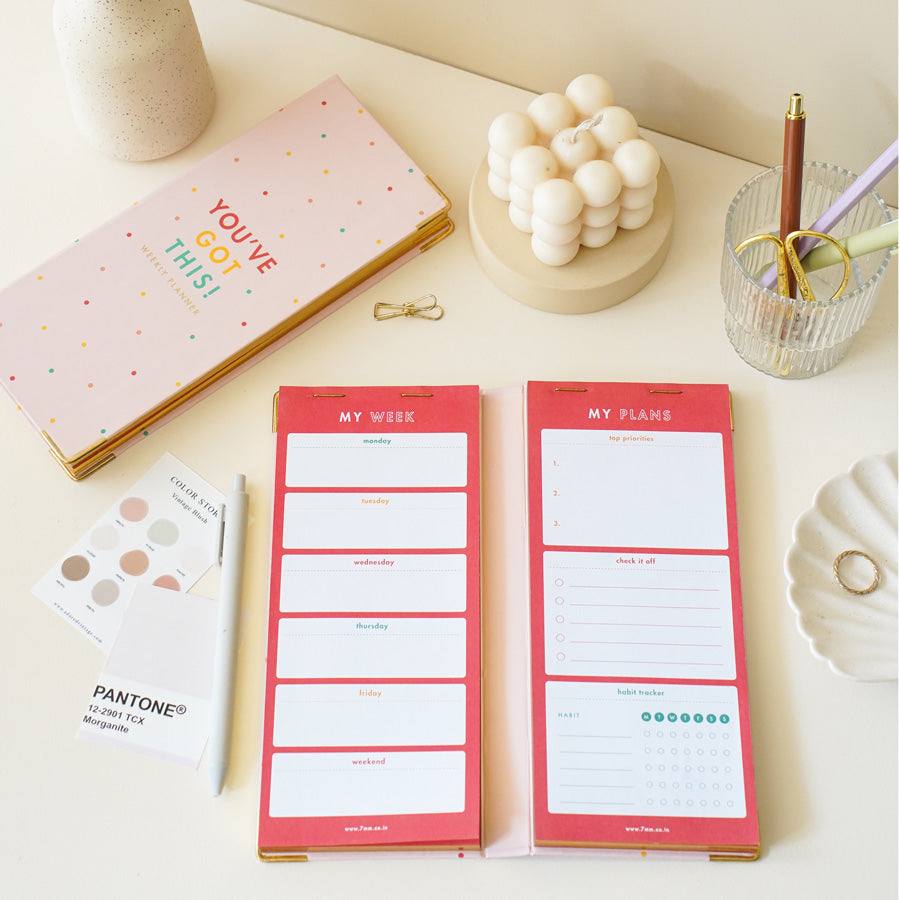 7mm Slim Weekly Planner - Sprinkles | Modern Quests