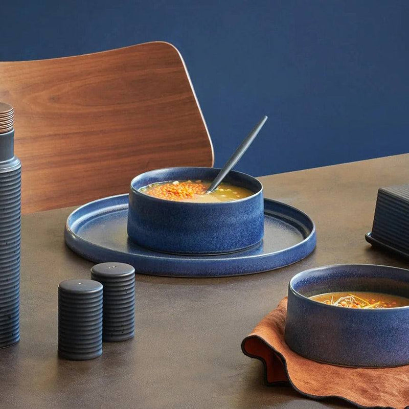 ASA Selection Form' Art Dinner Plate - Carbon Blue | Modern Quests
