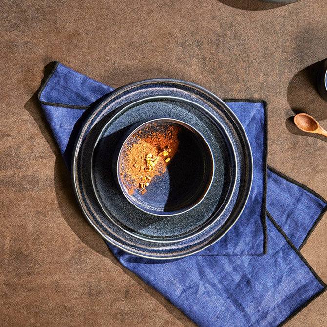 ASA Selection Form' Art Dinner Plate - Carbon Blue | Modern Quests