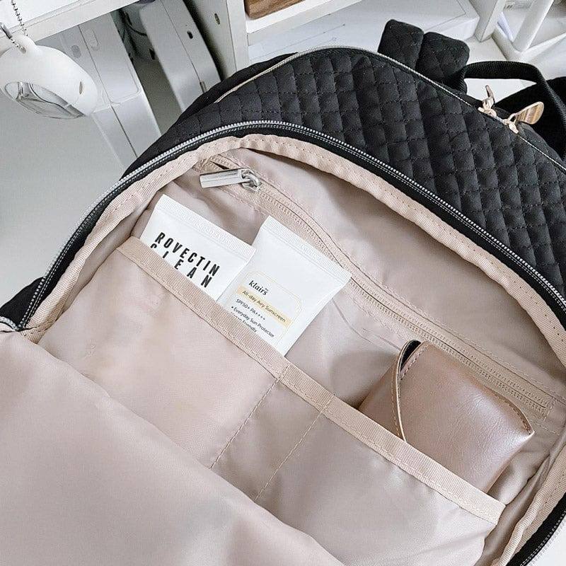 Bagsmart Chevron Laptop Backpack - Black | Modern Quests