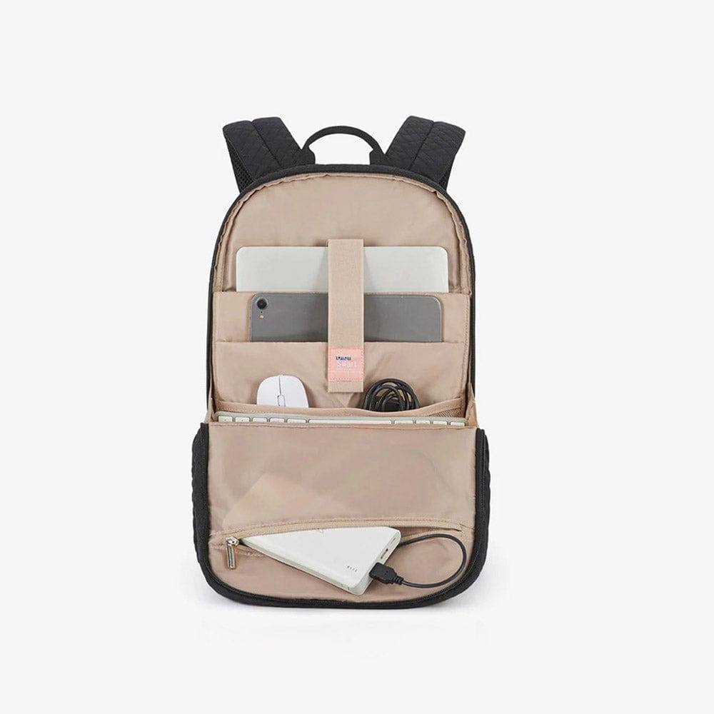 Bagsmart Chevron Laptop Backpack - Black | Modern Quests