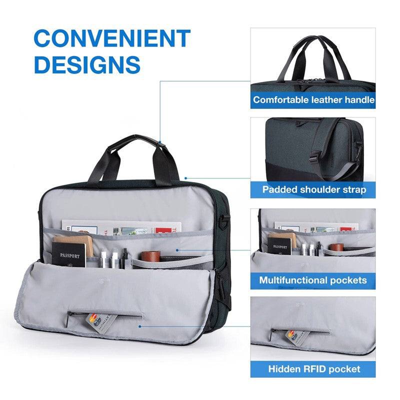 Bagsmart Falco Laptop Bag - Black | Modern Quests