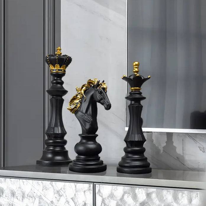 Enhabit Chess Queen Decorative Sculpture Large - Black | Modern Quests