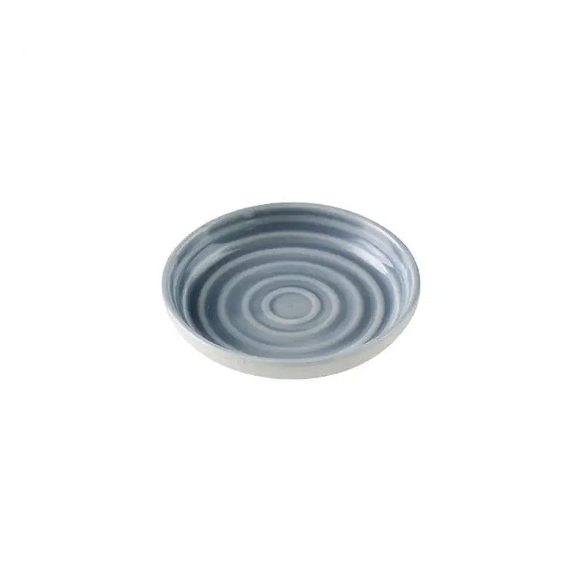 Enhabit Ripple Small Dip Plates, Set of 2 - Blue | Modern Quests