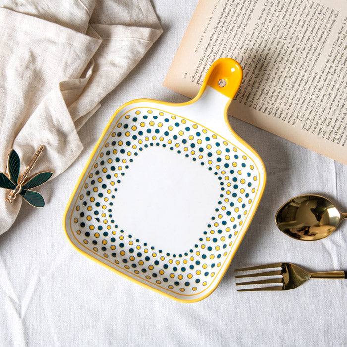 Enhabit Tuscan Dotted Square Serving Pan | Modern Quests