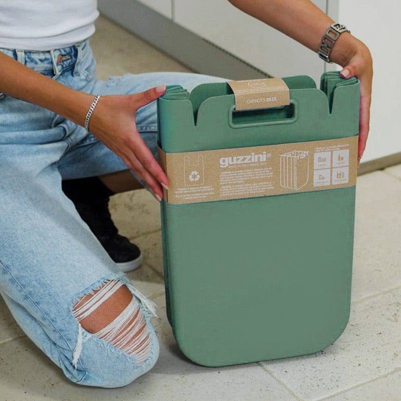 Guzzini Eco Packly Storage Bin - Sage Green – Modern Quests