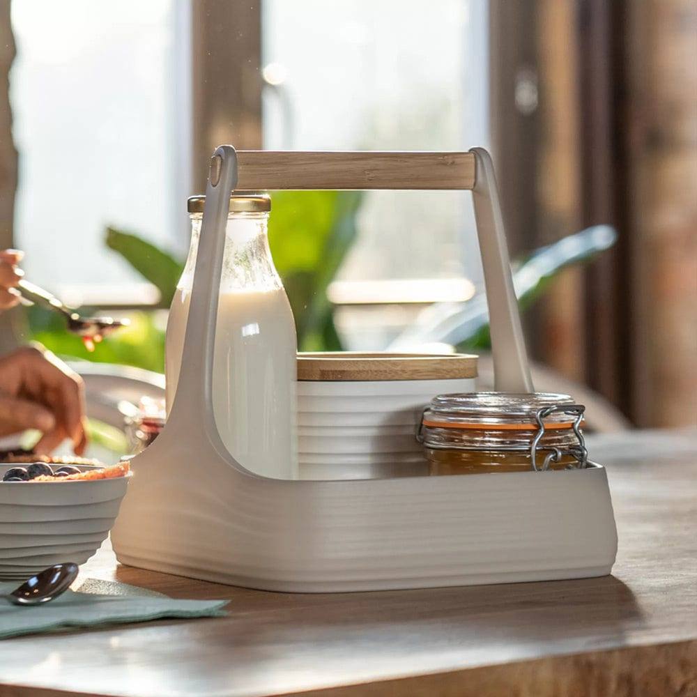 Guzzini Italy Tierra Table Caddy - Clay | Modern Quests