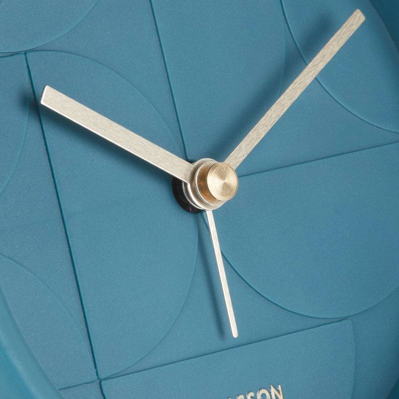 Karlsson Netherlands Echelon Circular Alarm Clock - Dark Blue | Modern ...