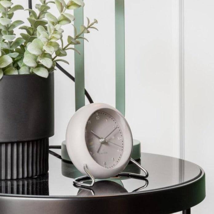 Karlsson Netherlands Honeycomb Pendulum Table Clock - Dark Grey ...