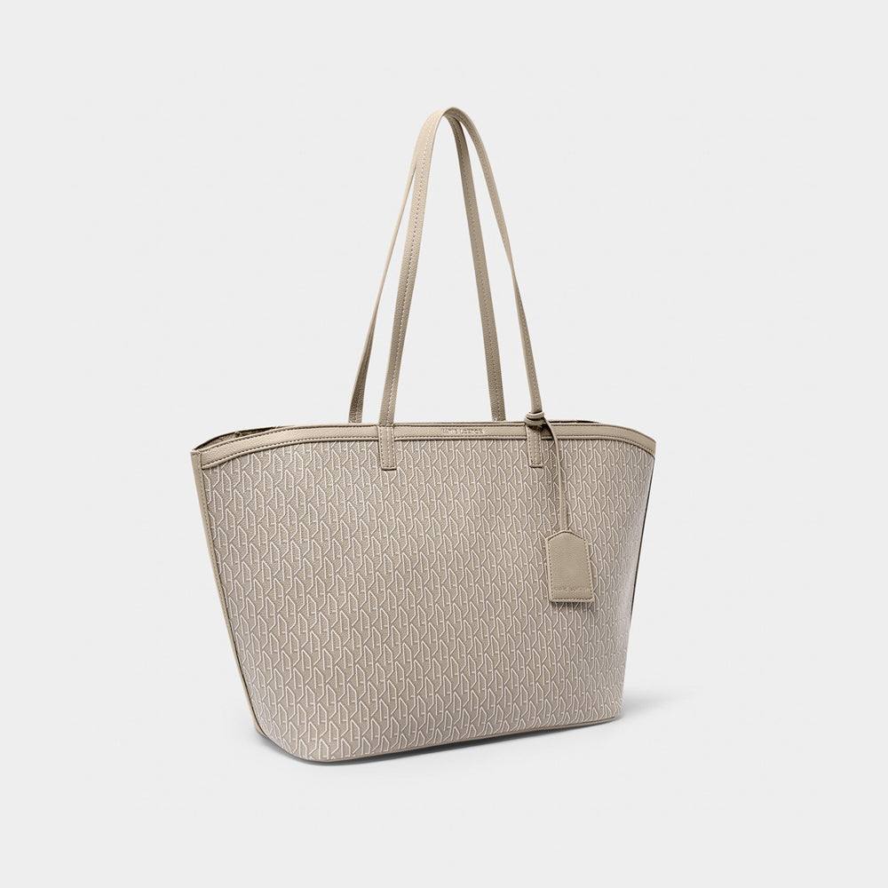 Katie Loxton Signature Tote Bag - Taupe | Modern Quests