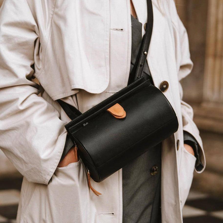 Nappa Dori Envelope Sling Bag - Black | Modern Quests