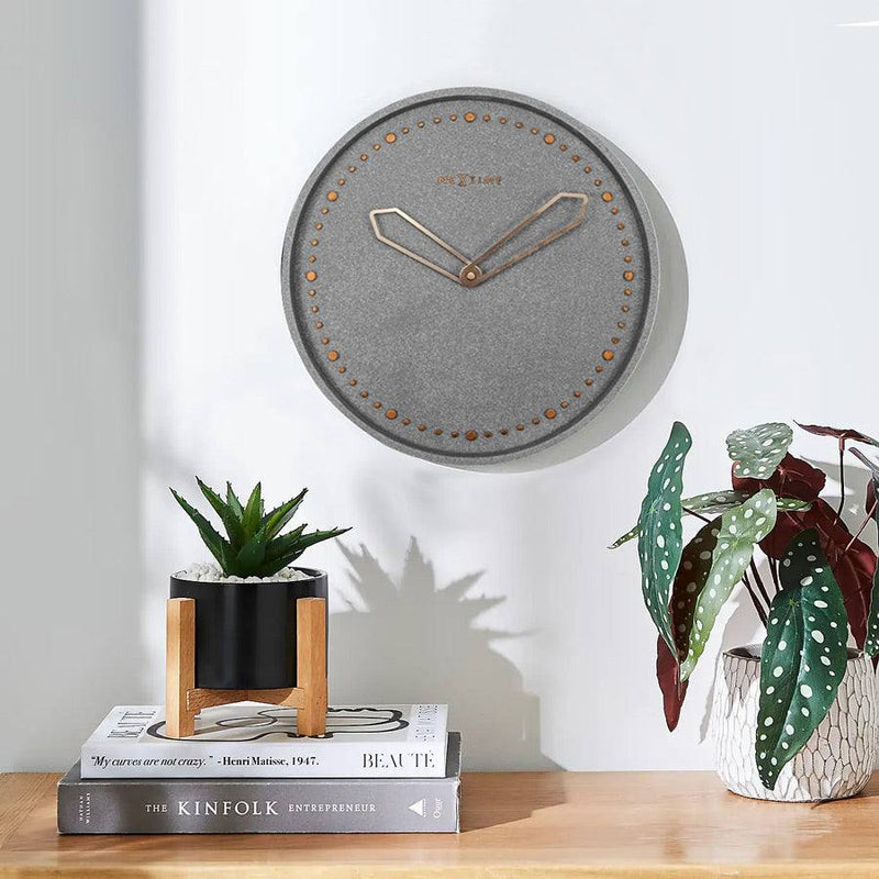 Nextime Cross Wall Clock 35cm - Grey | Modern Quests
