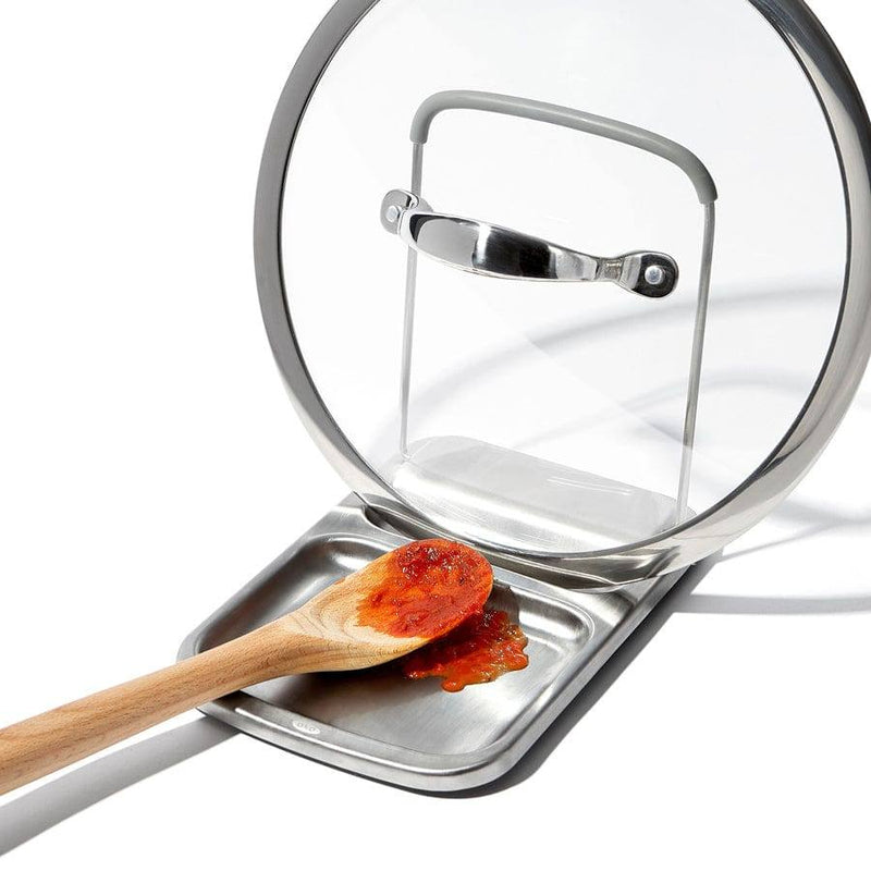 OXO Stainless Steel Spoon Rest with Lid Holder – Modern Quests