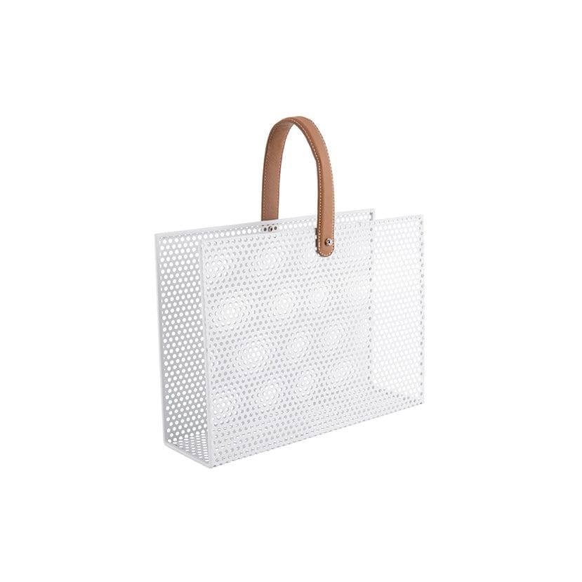 Present Time Mesh Magazine Rack - Grayed Jade | Modern Quests