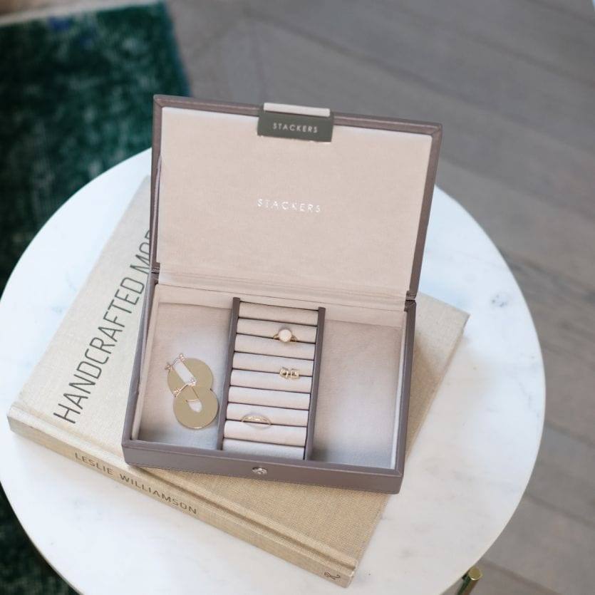 Stackers London Jewellery Box with Lid Small - Mink | Modern Quests