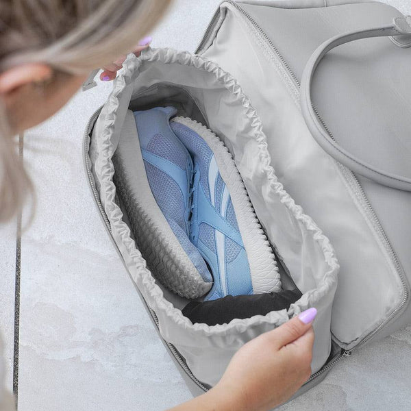 Stackers Travel Handbag Large - Pebble Grey – Modern Quests