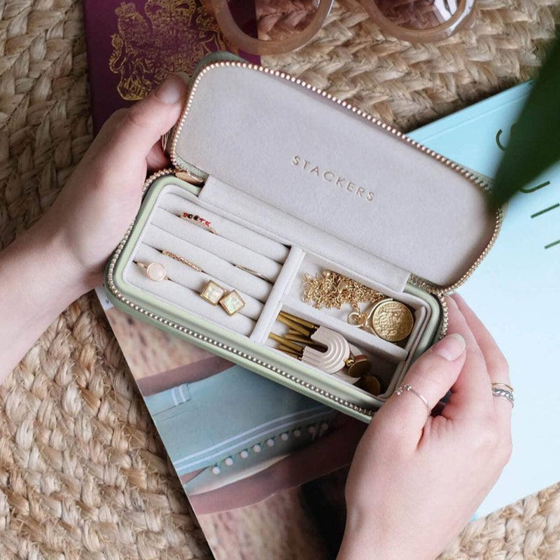 Stackers London Jewellery Box with Lid Medium - Black | Modern Quests