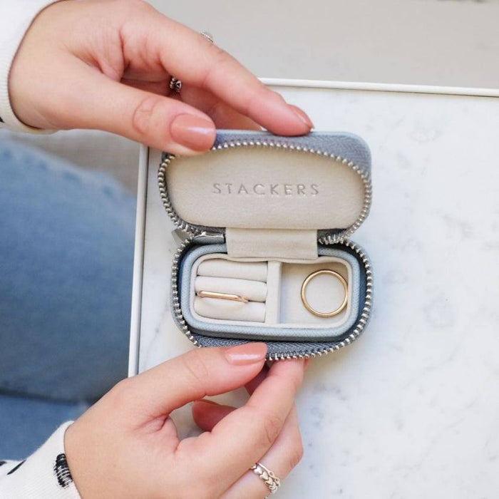 Stackers London Jewellery Box with Lid Medium - Black | Modern Quests