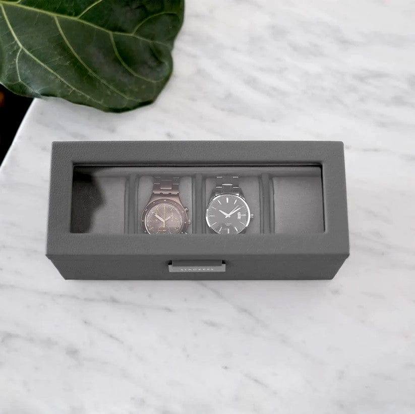 Stackers Watch Box 4-piece - Slate Grey – Modern Quests