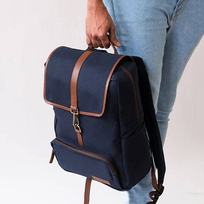 The Postbox Alton Backpack - Oxford Blue | Modern Quests