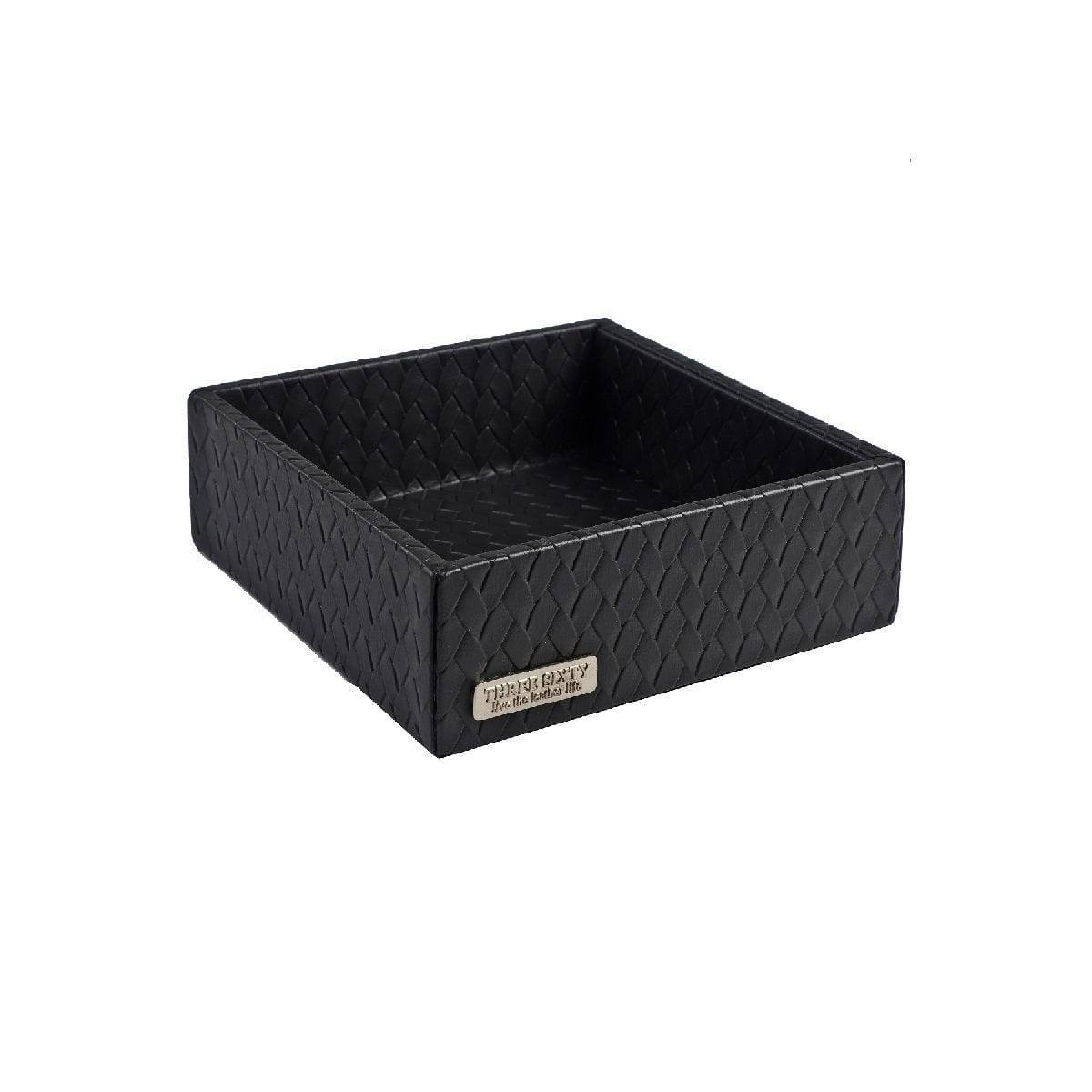 Three Sixty Entwine Valet Tray Small - Black | Modern Quests