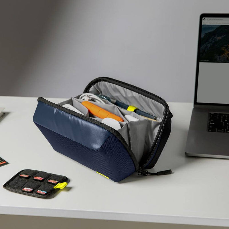 Tomtoc Accordion Accessory Pouch - Navy Blue | Modern Quests