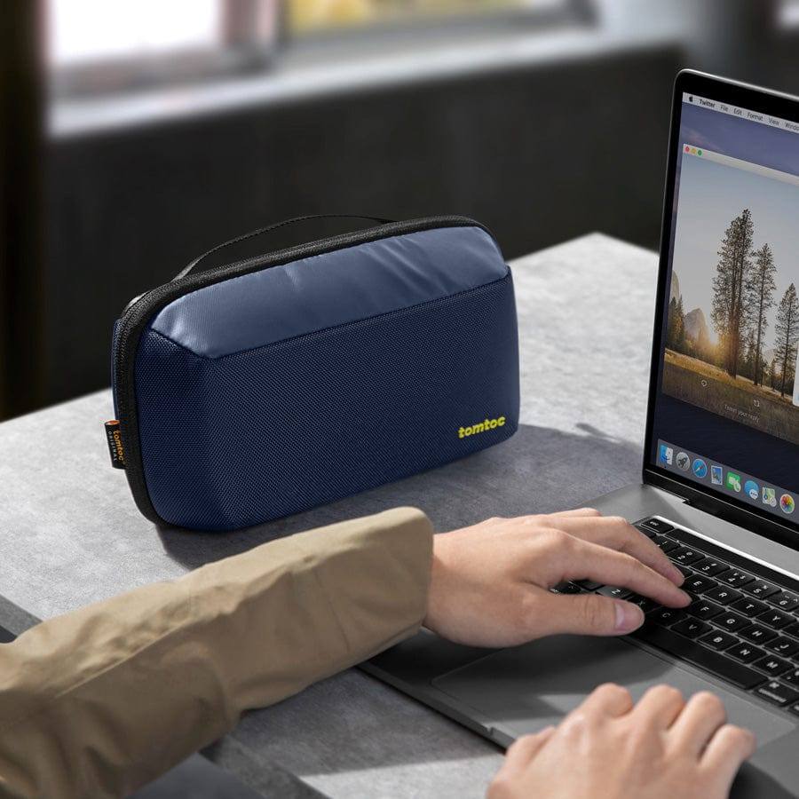 Tomtoc Accordion Accessory Pouch - Navy Blue | Modern Quests