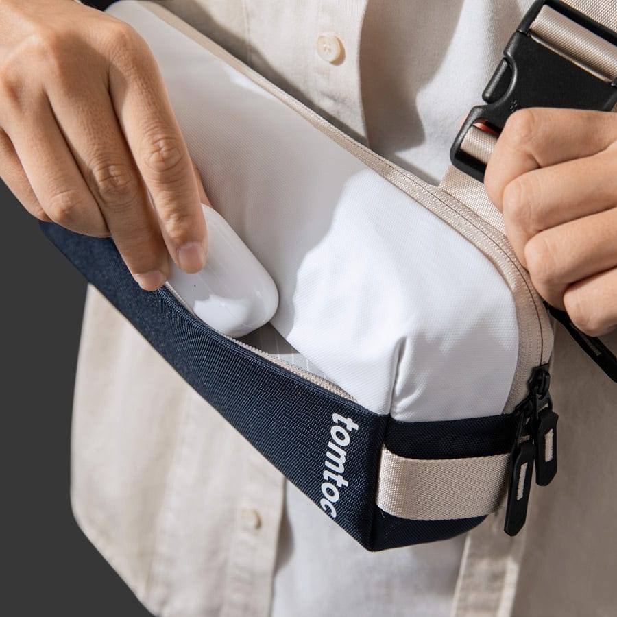 Tomtoc Urban Sling Bag - Ink Blue | Modern Quests