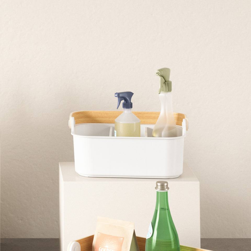 Umbra Bellwood Storage Bin Medium - White | Modern Quests