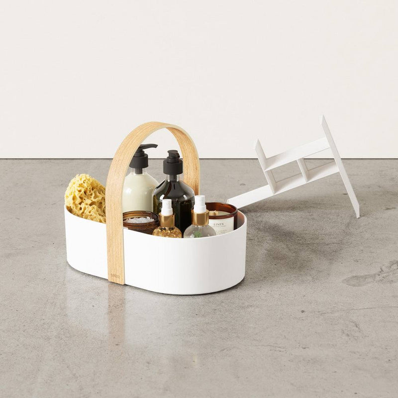 Umbra Bellwood Storage Caddy - White | Modern Quests